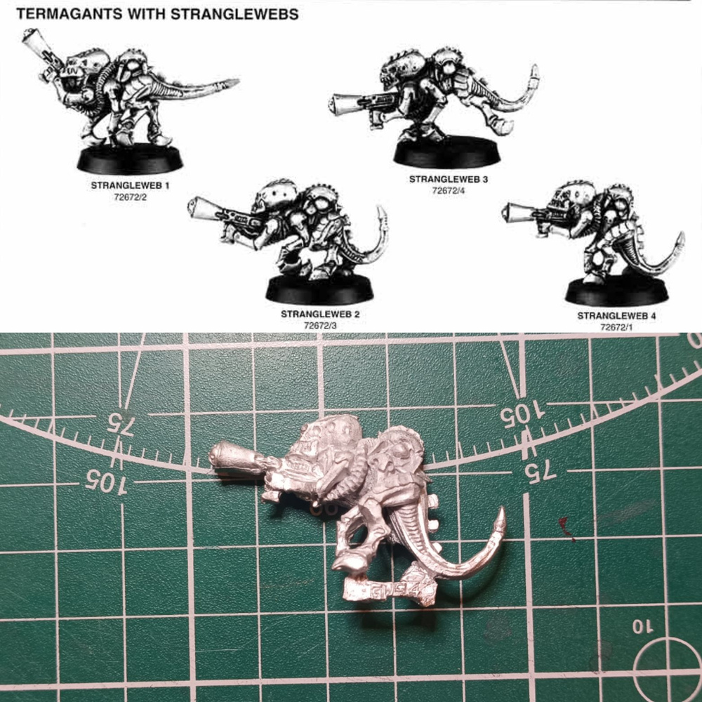 Tyranid Termagant w/Strangleweb 4 (2ed) Warhammer 40000 миниатюра ...