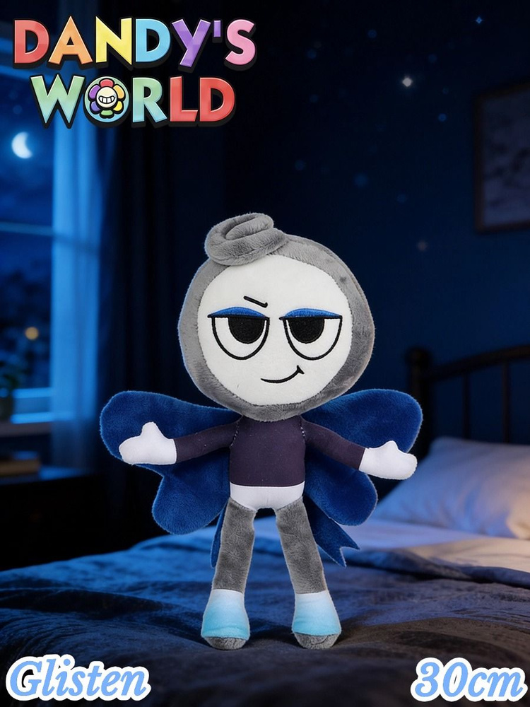Мягкая Игрушка мир денди глистен 30cm/Roblox Dandy's World Glisten ...