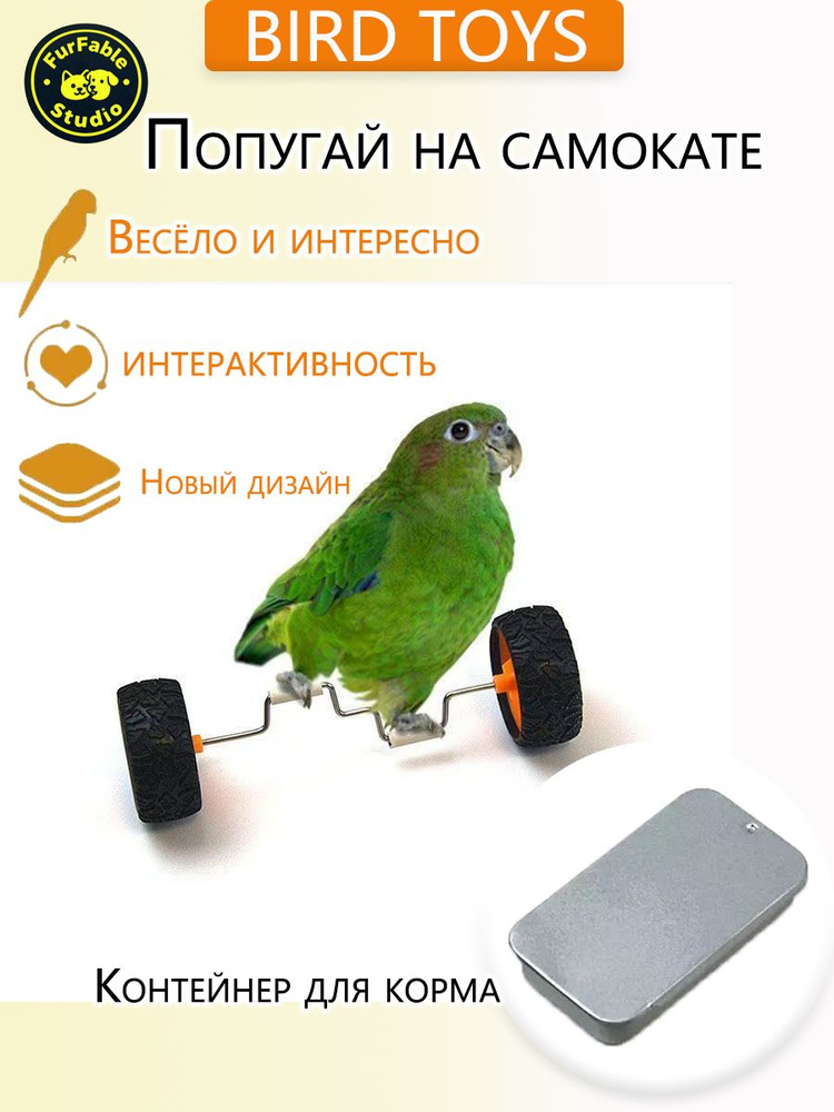Комплект из двух предметов: самокат Попугай + Выдвижной клетка для птиц ...