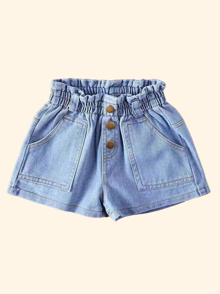 Джинсы Девочки, Мальчики BCATON ярко-голубой Хлопок, размер 110 облегающий Средняя Китай Лето ...