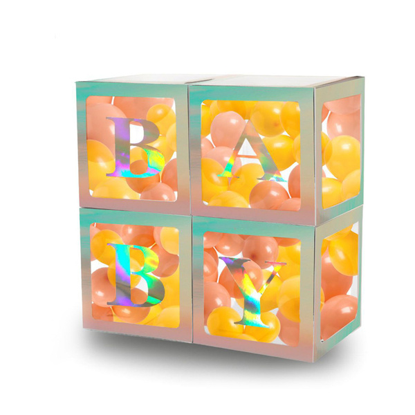 Коробка для шаров BABY, 4 шт., 30 30 30 см, с подарком, 2 уп купить c доставкой на OZON по ...