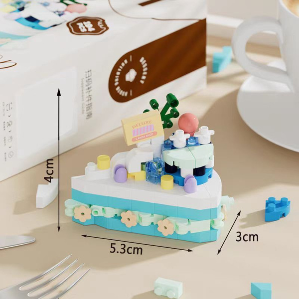 Десертный праздничный торт таро-пюре Bobo building block toy купить на ...
