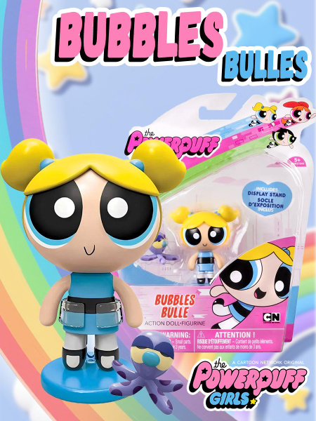 суперкрошки фигурки Spin Master The Powerpuff Girls Bubbles Bulles and ...