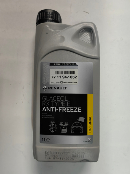 Оригинальный антифриз синий концентрат RENAULT Glaceol RX Type E 1 л ...