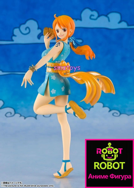 Aниме Фигурка Фигурки Bandai ZERO FZ One Piece One Piece Nami ручной ...