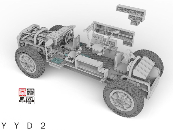 Heavy&Lanmo 1/35 35005 Autoblinda AB41 Бронированный автомобиль ...