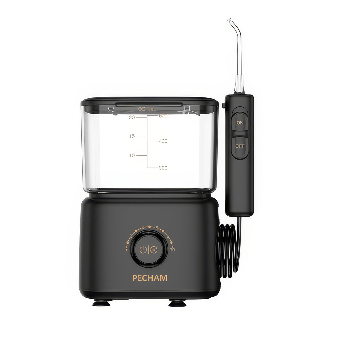 Ирригатор для полости рта портативный PECHAM Active PC-2001, 6 насадок с кейсом и дорожным ...