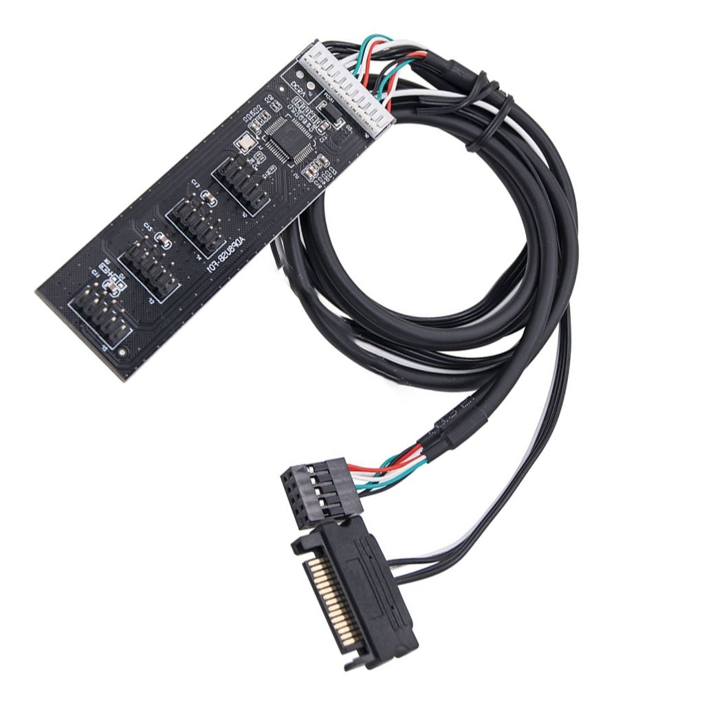 Motherboard 9 Pin USB Header Splitter Male 1 to 4 Extension Cable ...