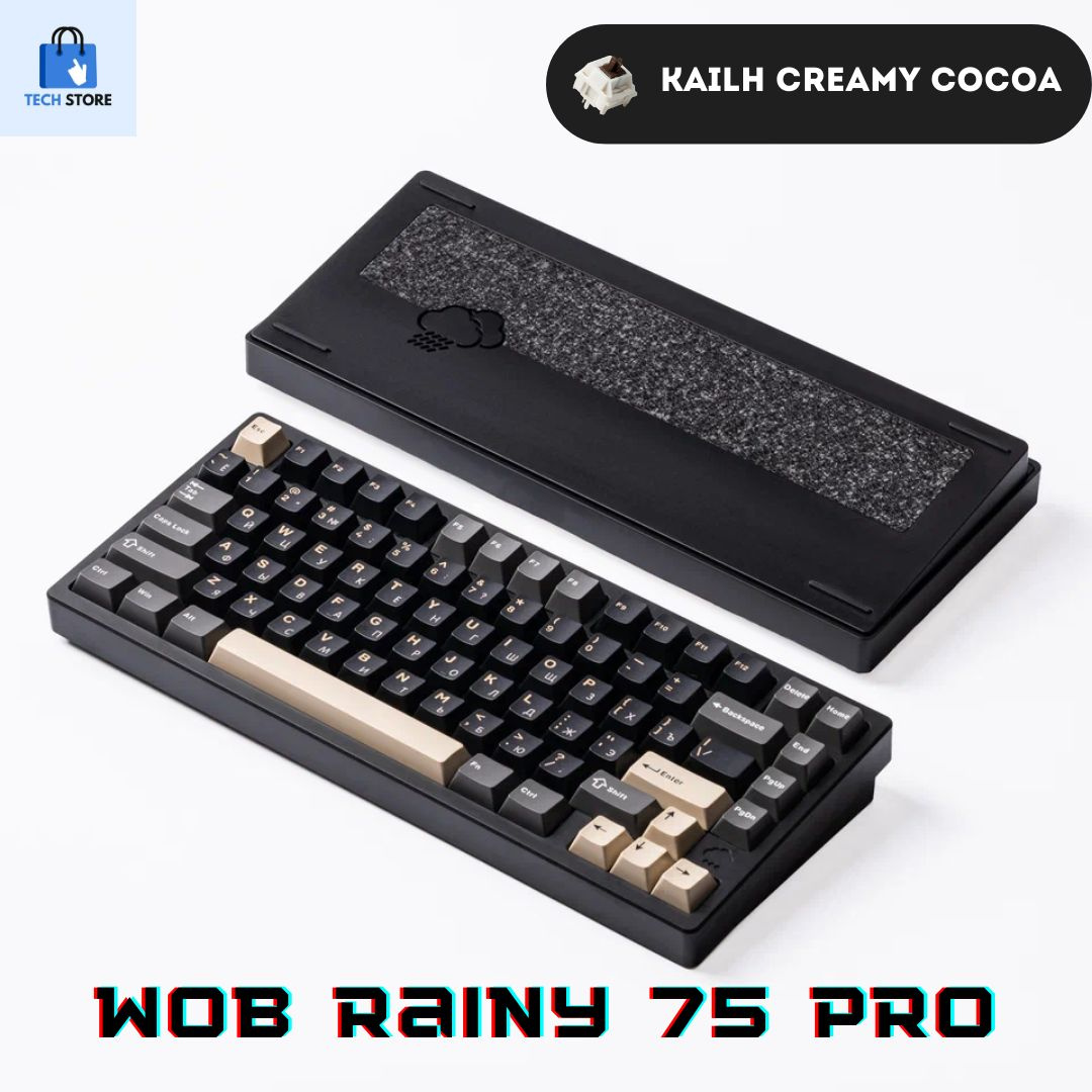 Игровая клавиатура беспроводная WOB Rainy 75, Русская раскладка, черный матовый купить на OZON ...
