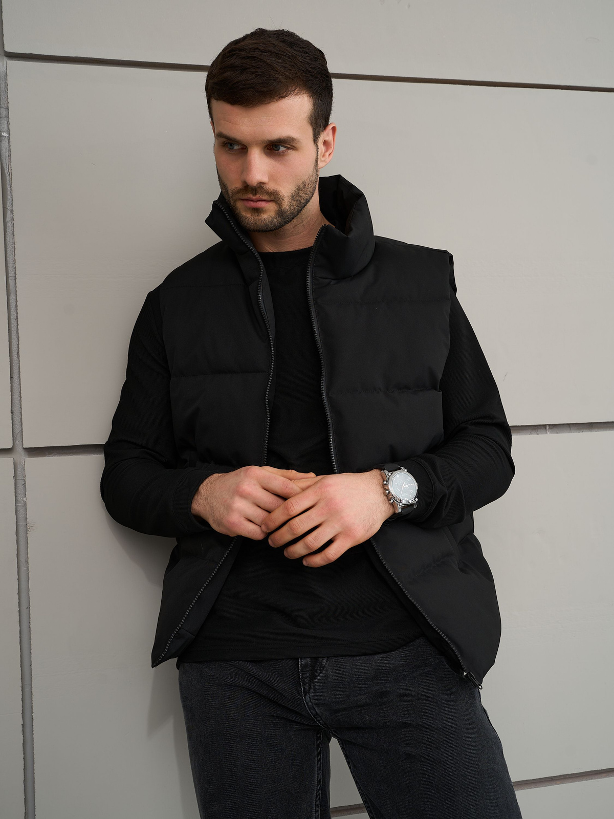 Жилет утепленный Мужской MAYDISON Молния, Карманы черный, размер 52 ...