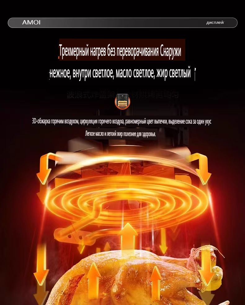 Аэрогриль 7777-sd3652, черный матовый купить на OZON по низкой цене (2412395931)