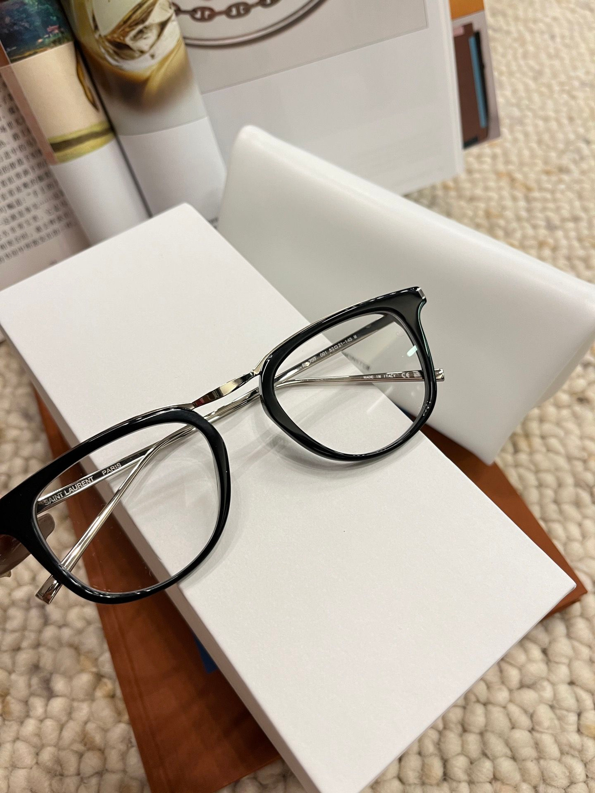 SAINT LAURENT SL753 Универсальная круглая оправа для очков (YSL) купить ...