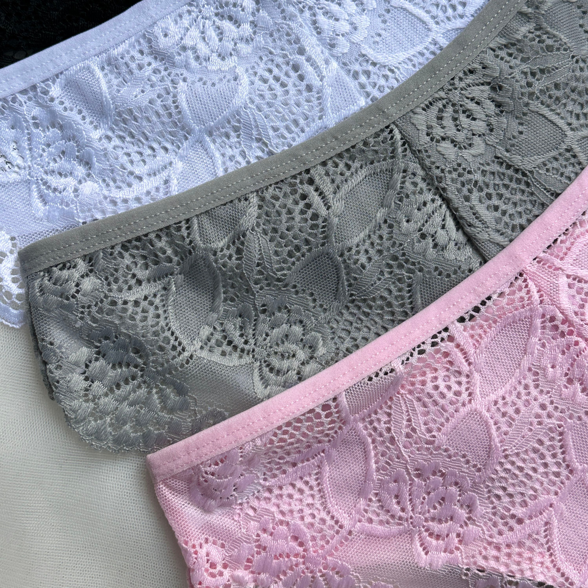 Комплект трусов Женский INTIMNO бразильяна, слипы Хлопок, Эластан белый, черный, размер 48, 50 ...