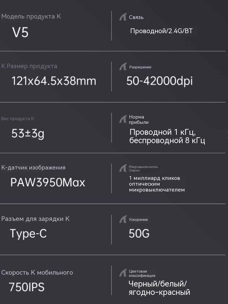 Игровая мышь беспроводная ATTACK SHARK беспроводная V6 , красный,attack ...