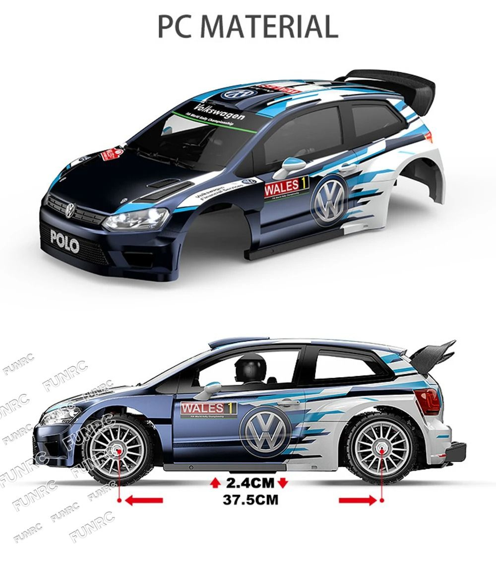 MJX HYPER GO 7304 1/7 POLO R WRC 4S бесколлекторная раллийная RC машина - Электрическая, RTR ...