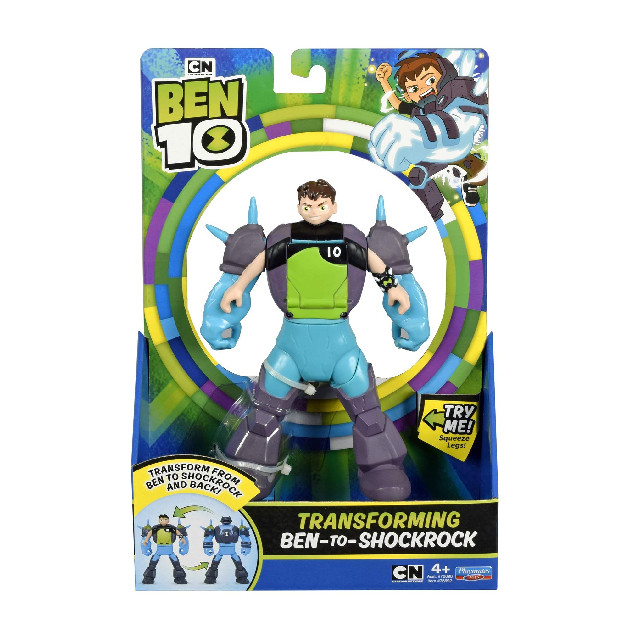 Playmates Toys Ben 10 Transforming Figure Shock Rock Анимационная ...