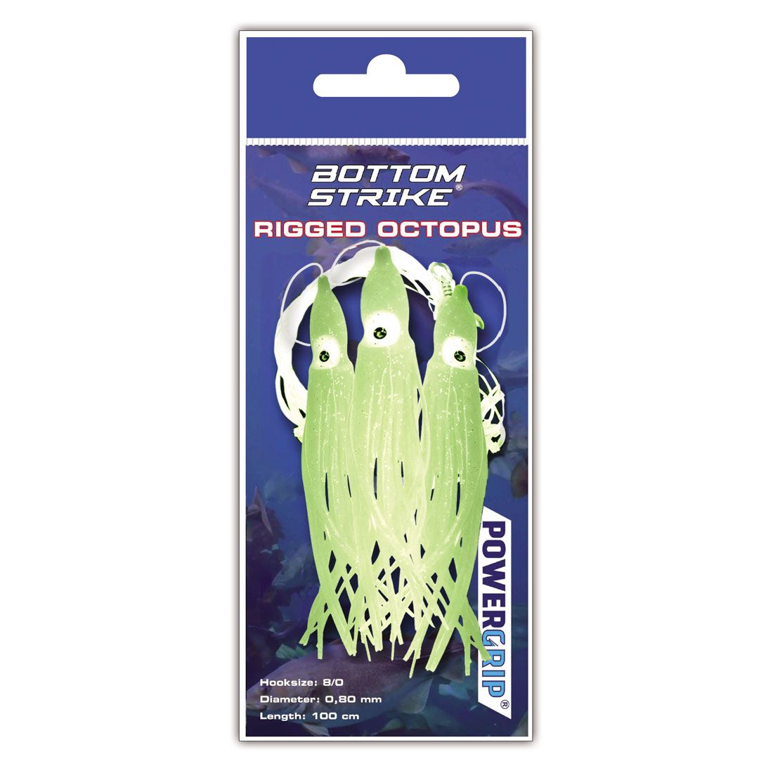 Сабики Bottom Strike Rigged Octopus #8/0 0.80mm Glow купить c доставкой ...