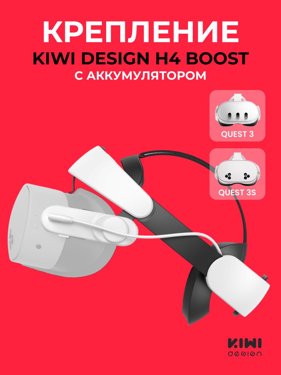Крепление KIWI H4 Boost Battery Strap для Oculus Quest 3/3s KIWI design ...