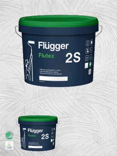 Flugger Flutex 2S Краска для потолка антибликовая, глубокоматовая 3л ...