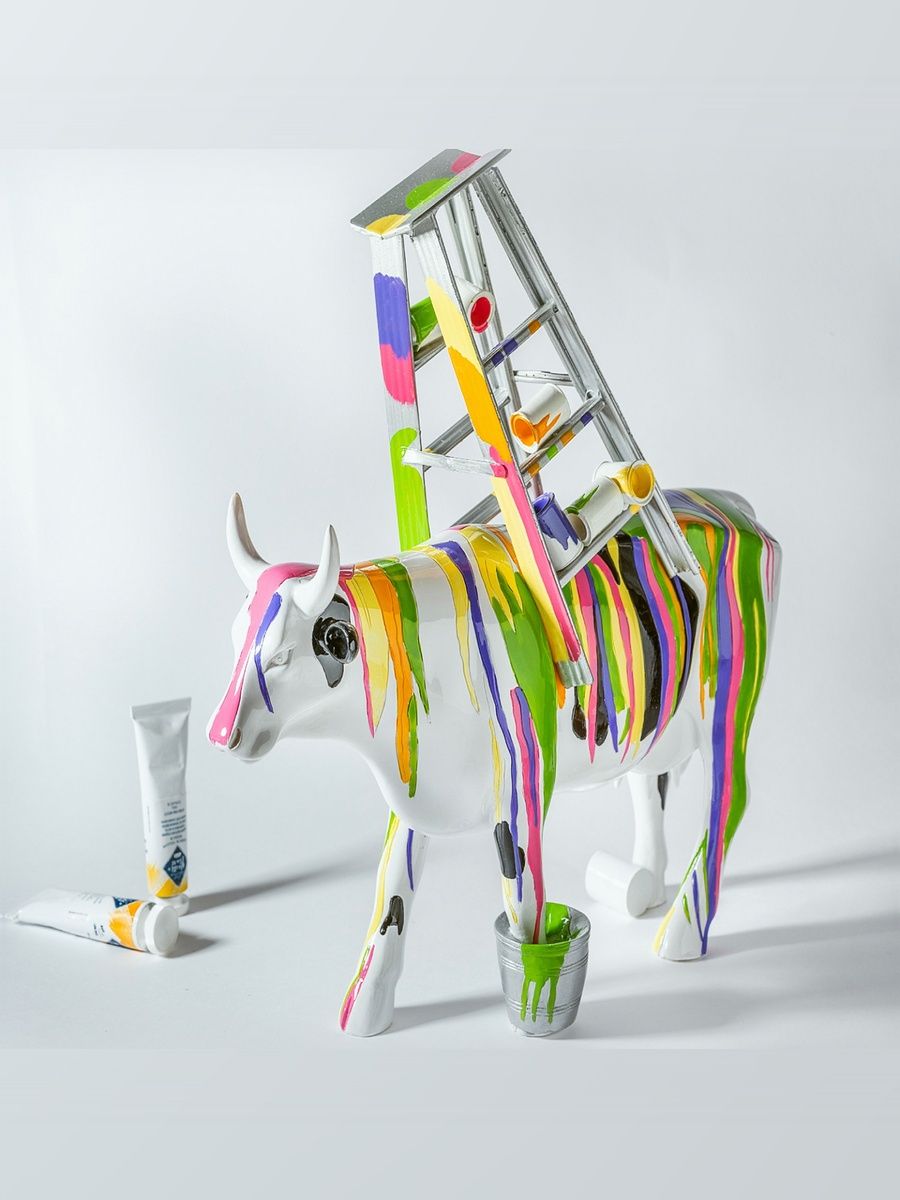 Статуэтка CowParade Корова Muuu Traviesa декоративная коллекционная в ...