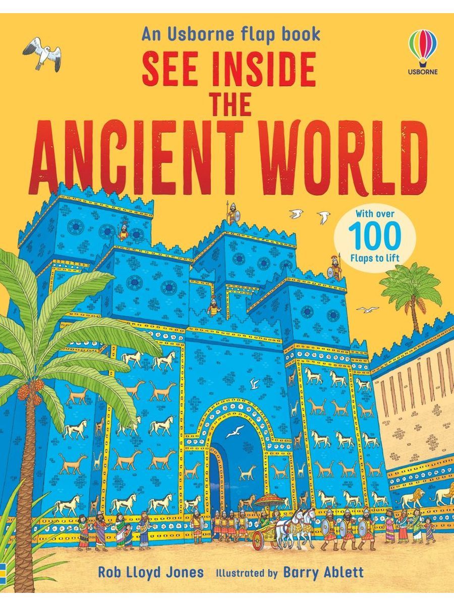 Usborne See Inside the Ancient World познавательная книга с клапанми ...