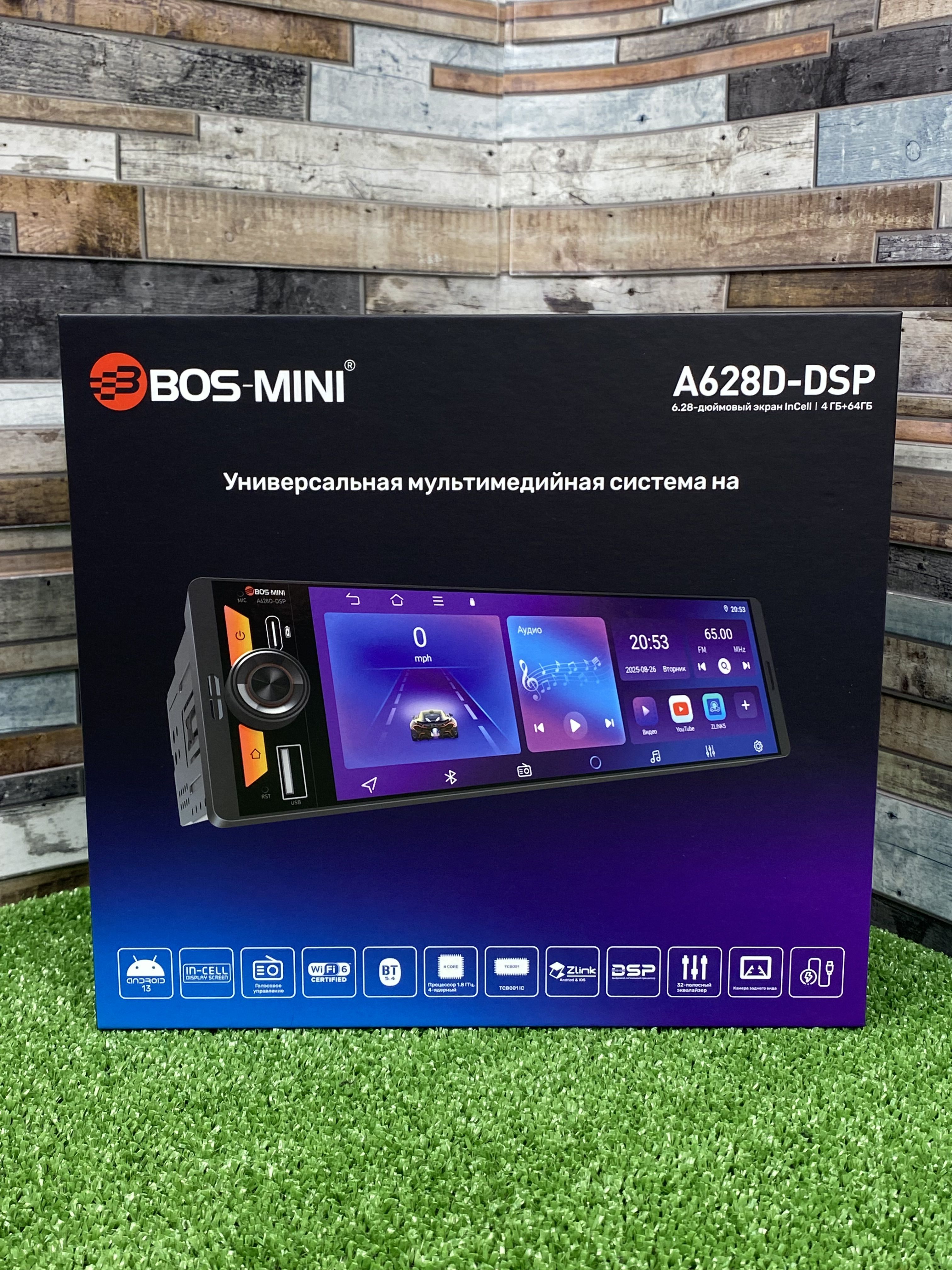 Автомагнитола BOS-MINI Bos- A628D, Android 12.0, 2gb/32gb, 1 DIN, GPS ...