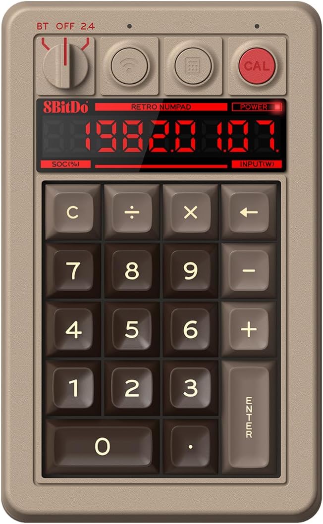 8BitDo Клавиатура 8BitDo Retro 18-C64 Edition, Английская раскладка ...