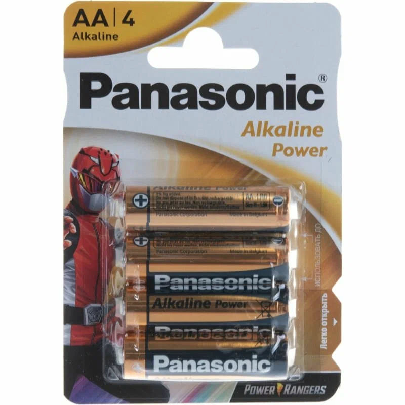 Батарейка пальчиковая PANASONIC LR6 (AA) Alkaline 1.5В щелочная ...