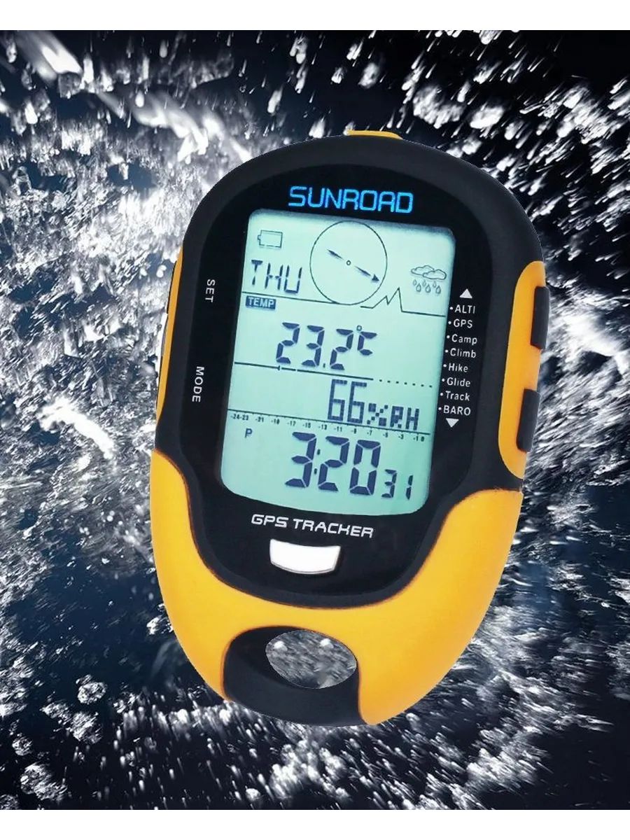 GPS возвращатель на 9 точек, цифровой альтиметр, электронный компас с ...