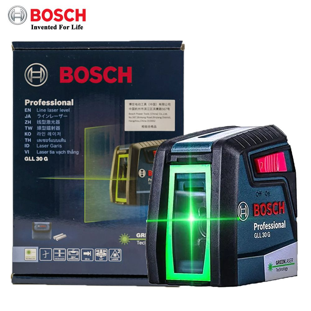 Bosch Лазерный уровень/нивелир Зеленыйлуч купить на OZON по низкой цене ...