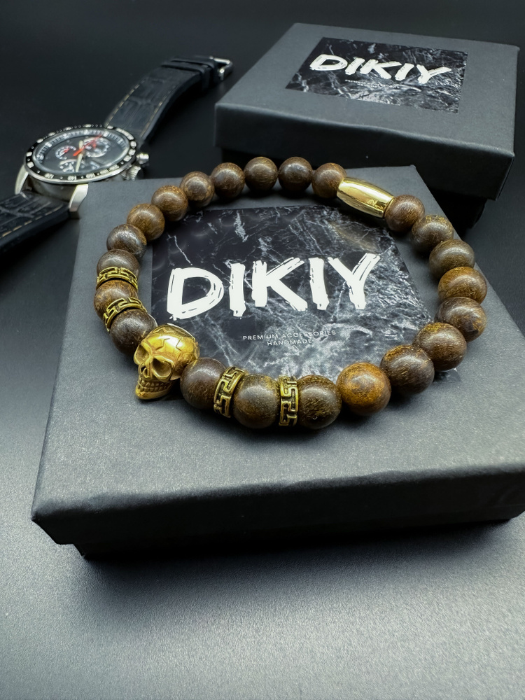 Браслет мужской DIKIY из натуральных камней Бронзит - купить с доставкой по выгодным ценам в ...