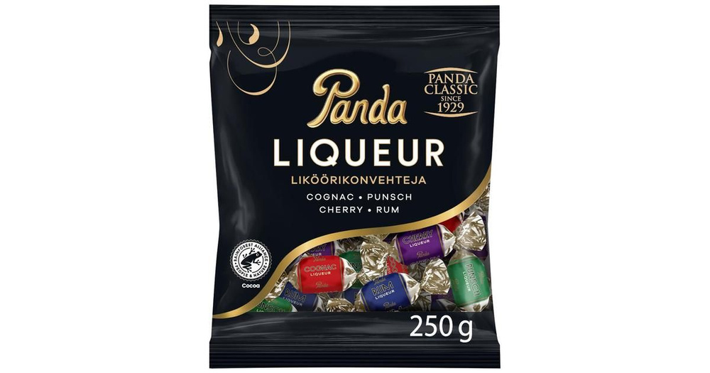 Шоколадные конфеты Panda liqueur ассорти с коньяком, пуншем, хересом и ...