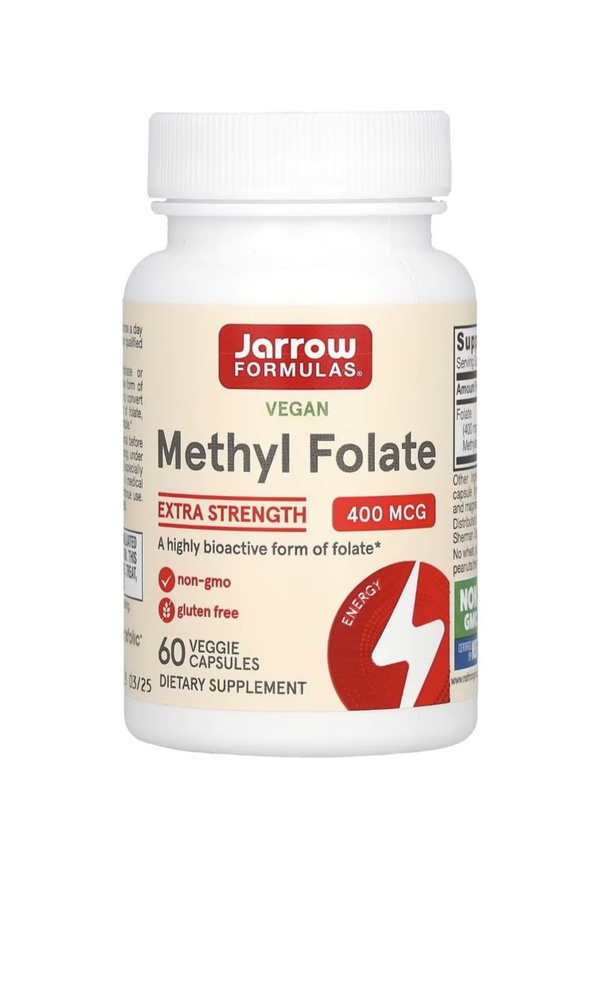 Метил Фолат Усиленного Действия JF Methyl Folate Extra Strength 400 mcg ...