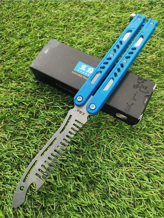 Тренировочный Нож Бабочка SANRENMU 503X-PL Blue купить по выгодной цене ...