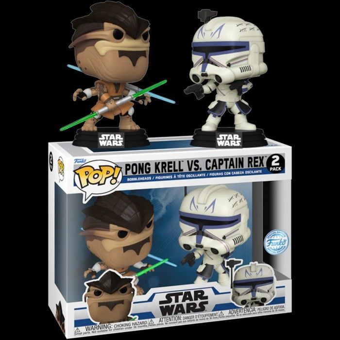 Фигурка Funko Pop! Star Wars: Pong Krell vs Captain Rex (Фанко Поп Понг ...