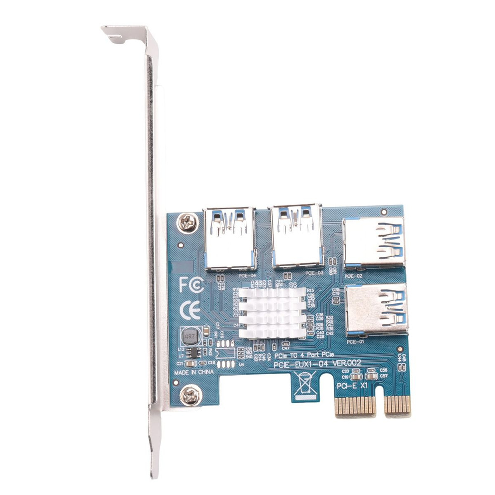 Множитель карты Pci Express Pcie от 1 до 4 Usb Gpu X1 X16 Pci E Riser
