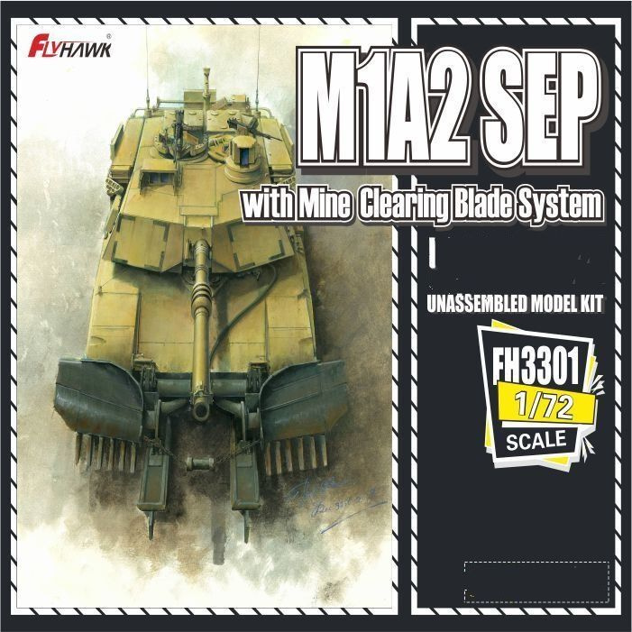 Flyhawk 3301 1/72 US MBT M1A2 Sep с системой разминирования высшего ...