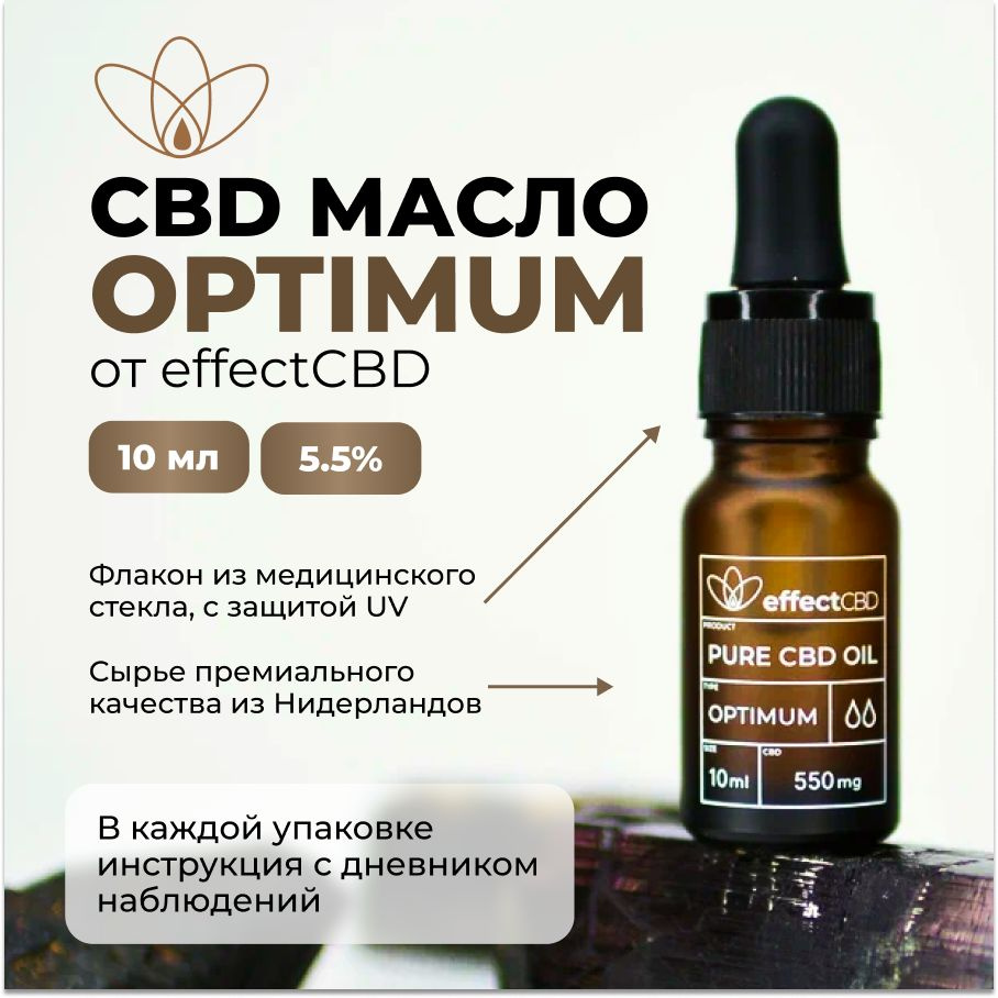 CBD масло OPTIMUM от effectCBD 10мл - купить с доставкой по выгодным ...