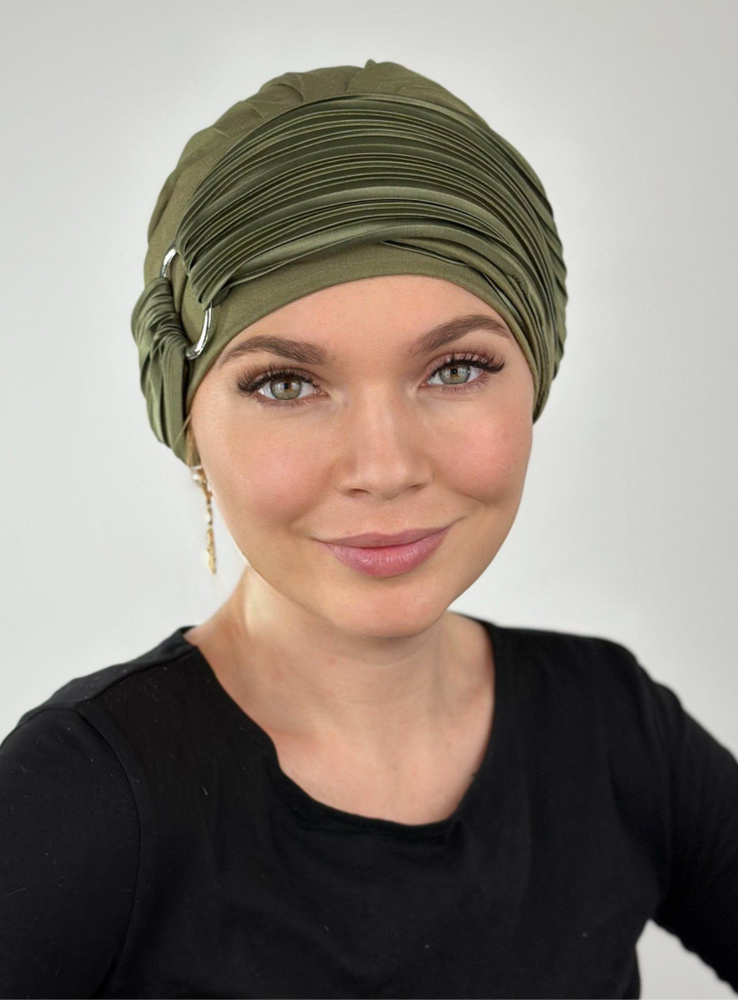 Головной убор при химиотерапии шапка Bolero оливковый - купить с ...