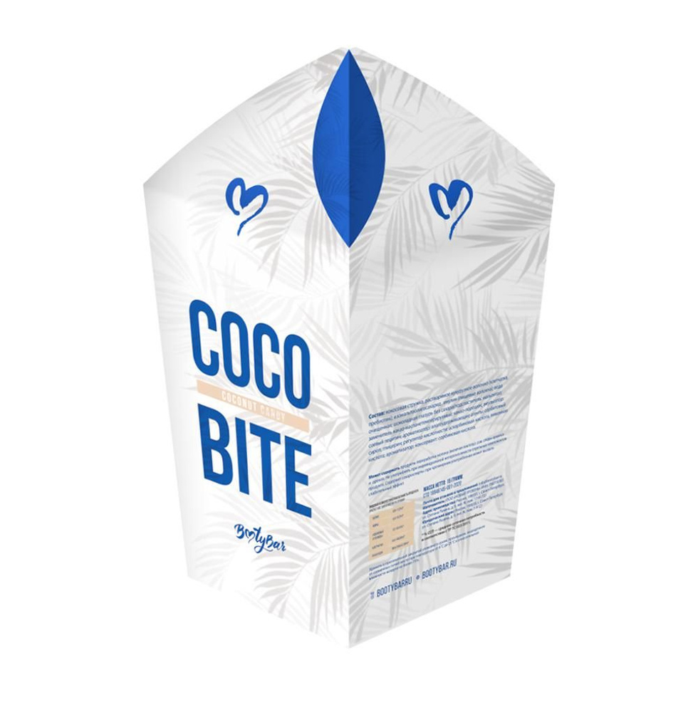 Конфеты кокосовые BootyBar Coco Bite Dark протеиновые в темном шоколаде ...
