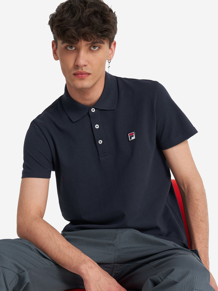 Поло Fila, размер 54, цвет синий, 100% Хлопок - купить по выгодной цене в интернет-магазине OZON ...