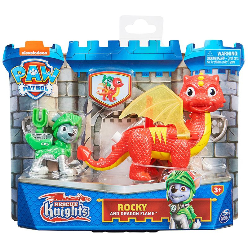 Spin Master Nickelodeon Paw Patrol Figure Rescue Knights Rocky Marshall ...