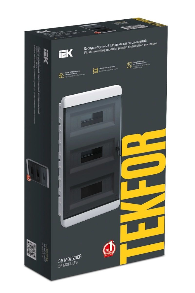 Щит распределительный встраиваемый IEK Tekfor C IP41 на 36 модулей с прозрачной дверцей (ЩРВ-П ...