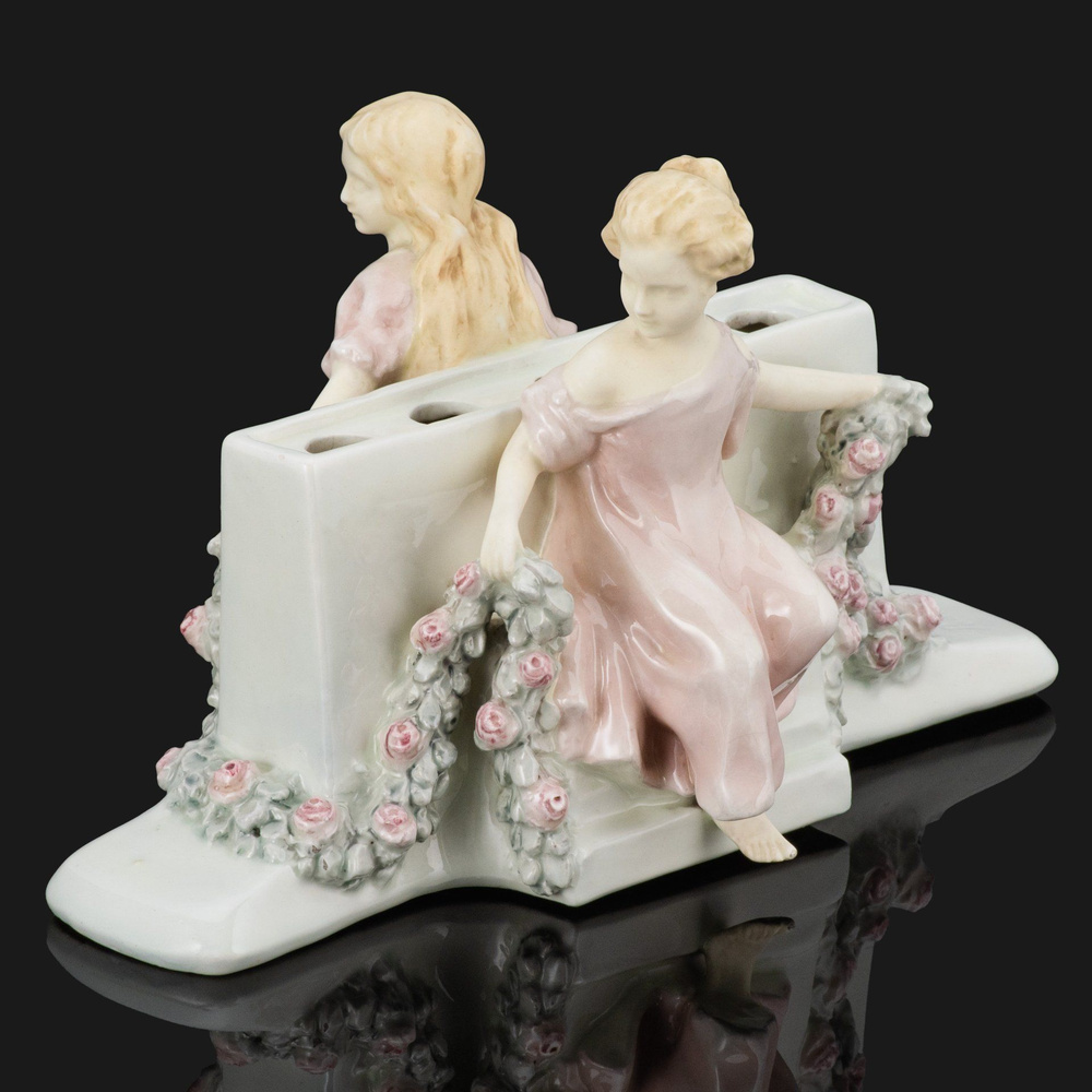 Карандашница винтажная, скульптор Rudolf Podany, патентное клеймо ...