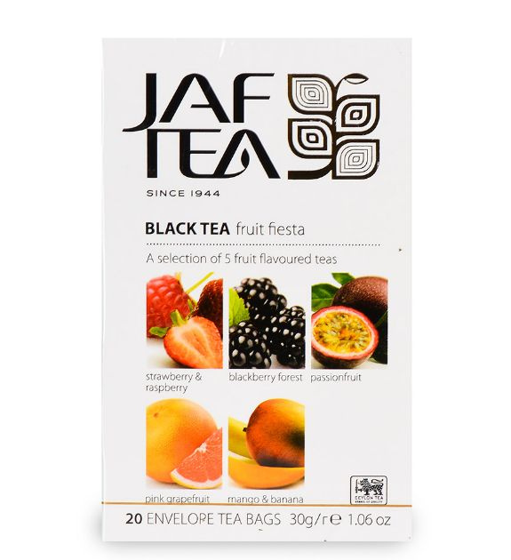 Чай чёрный Fruit Fiesta ассорти пакетированный, Jaf Tea, 20 шт.*1.5 г, Шри-Ланка - купить с ...