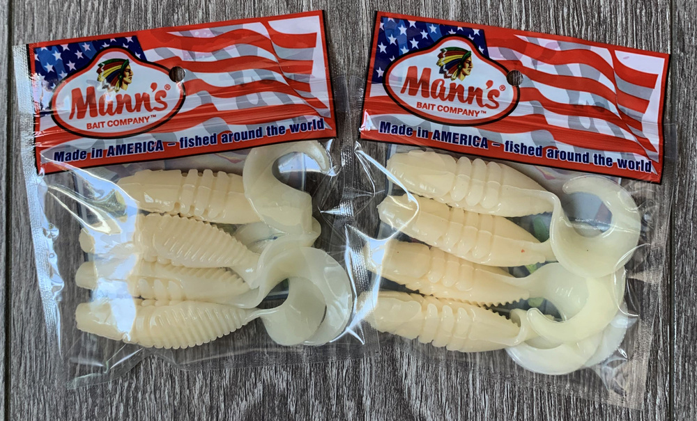 Твистер Mann's Rumba, 130мм, набор из двух упаковок по 4шт, цвет 01 ...