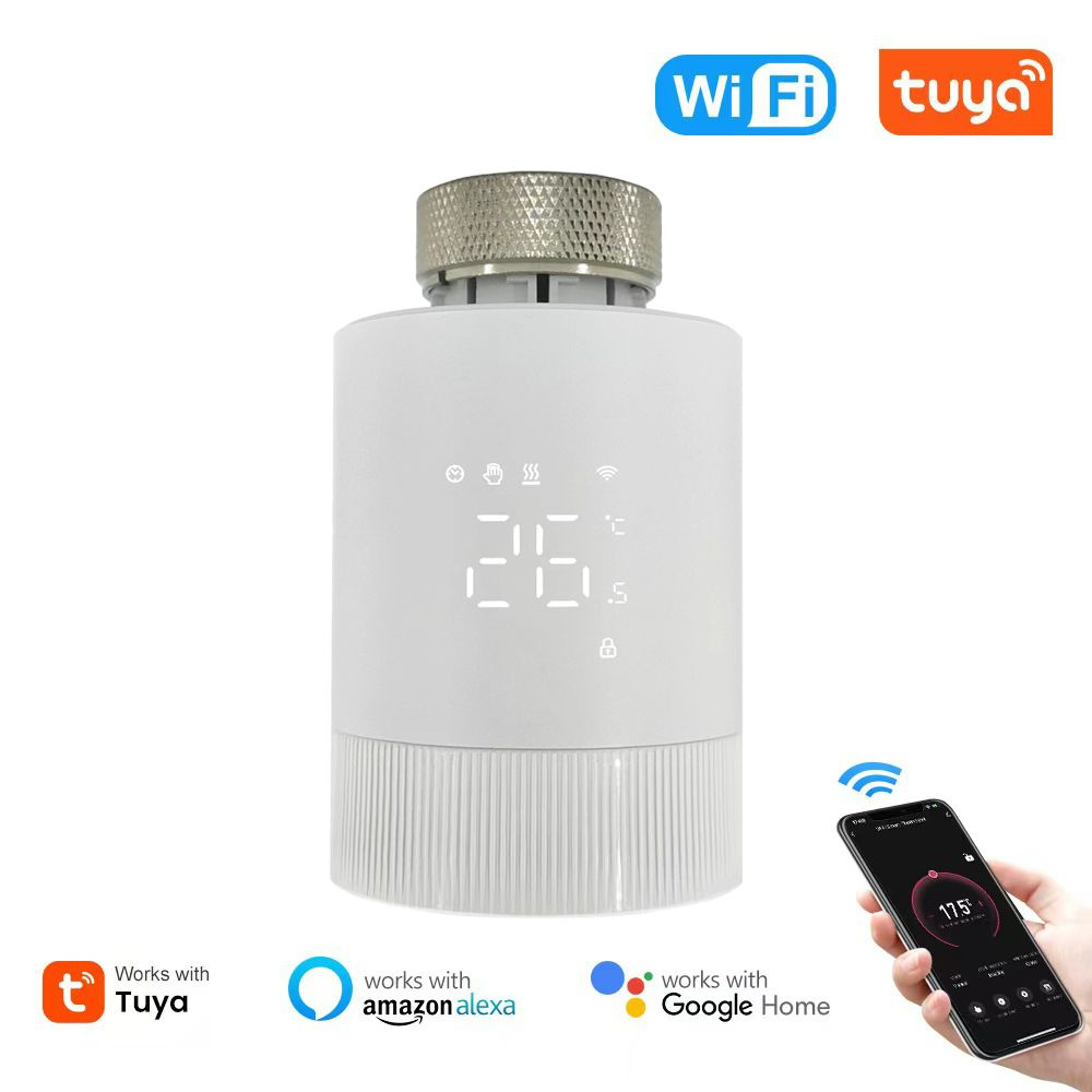 Контроллер термостата Tuya Smart TRV, привод радиатора Версия Wi-FI ...