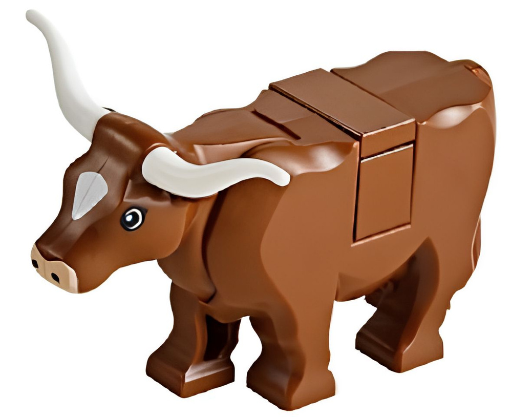 Деталь Lego Корова Cow with Light Nougat Muzzle 64452pb01c02 - купить с ...