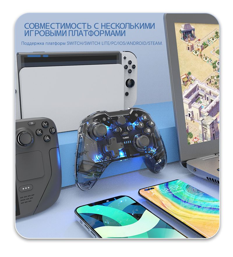 Shop Hs Геймпад Геймпад беспроводной для PS4/PC/Android/iOS с Bluetooth, совместим с Windows 7 ...