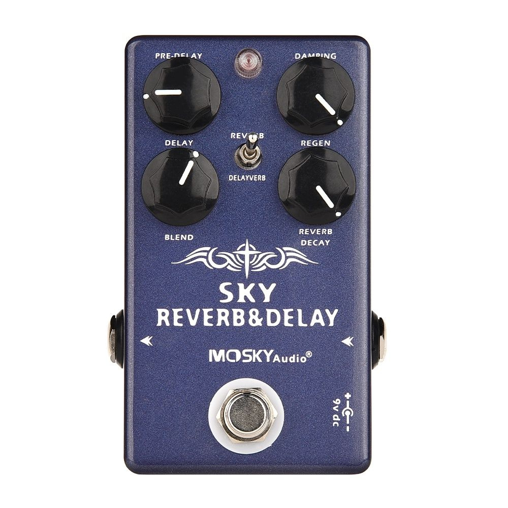 Mosky SKY REVERB And DELAY 2 в 1 Цифровая педаль задержки гитарных ...